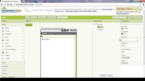 App Inventor 2 Tutorial Slider Appinventor