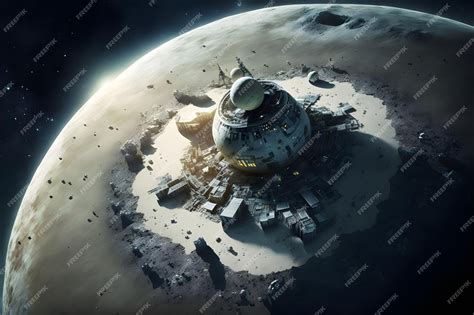 Premium Photo Dome Shaped Habitat Base On Planet Or Moon Surface