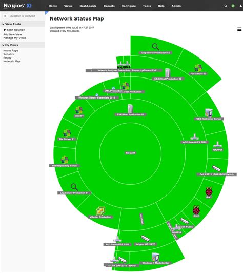 Nagios XI Network Status Map Customization