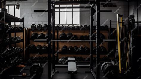 Premium Ai Image Gym Equipment Array