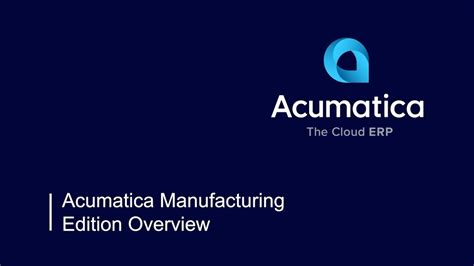 Advanced Planning And Scheduling Software Acumatica Cloud Erp