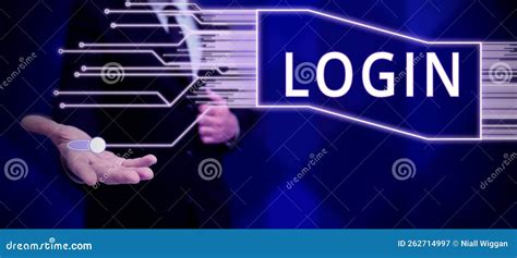 Conceptual Display Login Internet Concept Entering Website Blog Using