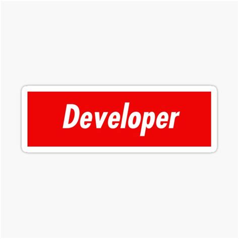 Developer Coder Programmer Styled Sticker And Other Items Sticker By