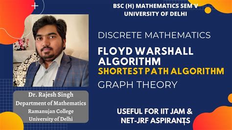 Floyd Warshall Algorithm Shortest Distance Algorithm Graph Theory