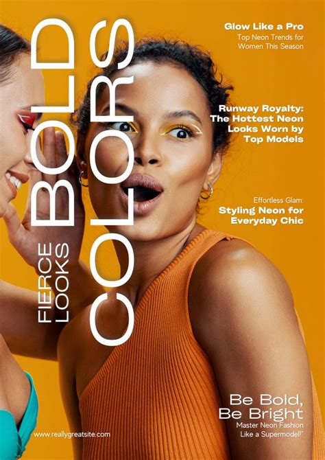 Yellow And Brown Photo Fashion Magazine Cover In 2025 Fashion