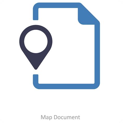 Premium Vector Map Document And File Icon Concept