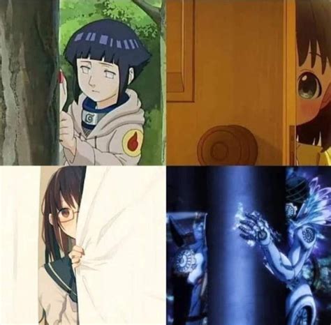 Shy Anime Girls Hiding Are So Cute R Stardustcrusaders