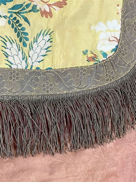 Rare Antique 18th Century Ecclesiastical Cope Saffron Gem