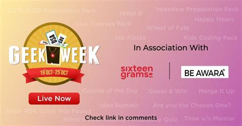 Kunal Akhade On Linkedin Sharing Geekweek Fun Rewards Discounts
