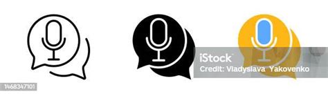 마이크 라인 아이콘입니다 트랙 마이크 마우스 피스 송신기 음성 녹음기 사운드 트랙 노래 음성 메시지 음성 개념입니다 선에 있는 벡터 아이콘 흰색 배경에 검은색과 화려한