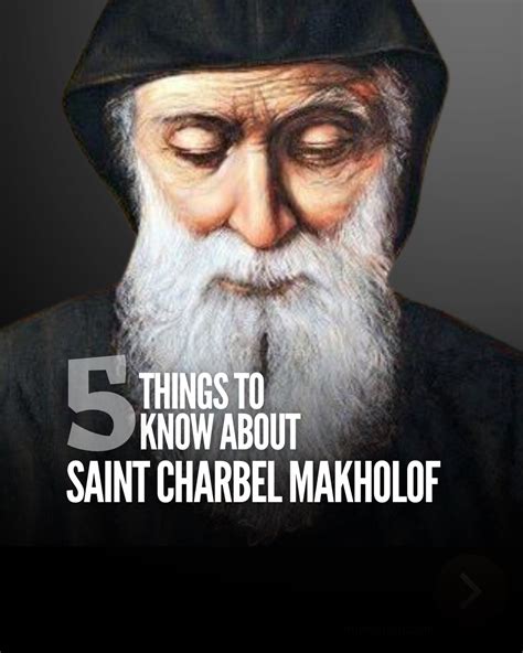 Saint Charbel Quotes Saint Charbel القديس شربل