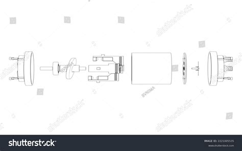 Car Air Conditioning Compressor Exploded View Stock Illustration 2221005535 Shutterstock