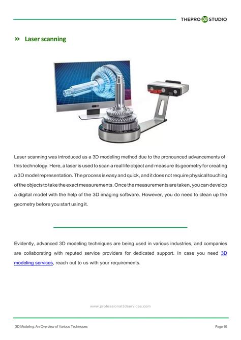 Overview On Various Types Of 3d Modeling Techniques Pdf