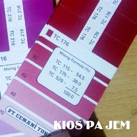 Jual Tc Color Guide 1990 Tinta Cetak Offset Cemani Toka Colour Standard Di Seller Noelle