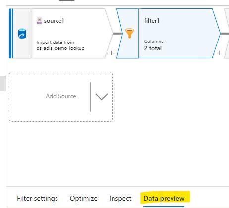 How To Change The Selection Of Rows By Data In The Azure Data Factory Data Preview Stack Overflow