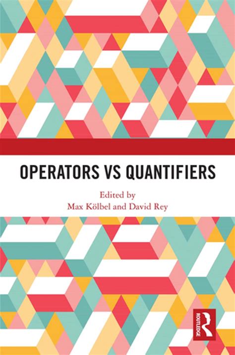 Operators Vs Quantifiers Ebook By Epub Rakuten Kobo United States