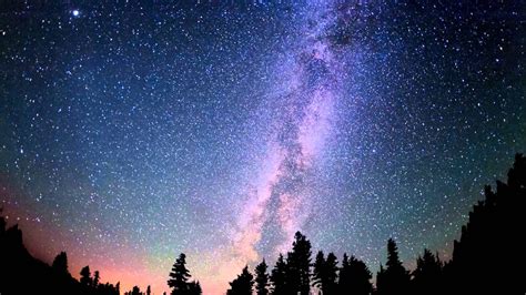 Cielo Nocturno Brillante Tierra