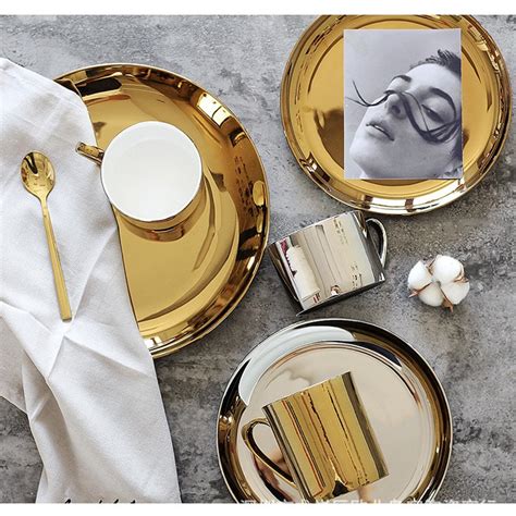 Jual Ceramic Gold Plated Silver Plating Piring Makan Shopee Indonesia