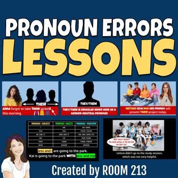 Pronoun Errors Lessons And Activities By Room 213 TPT