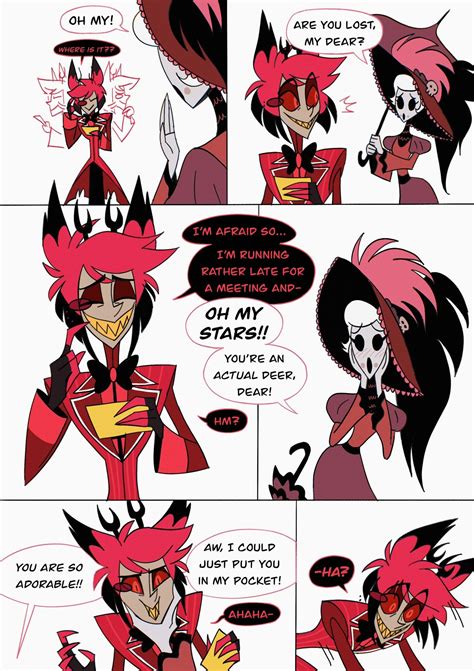 Rosie meets Alastor for the first time (comic by notherpuppet) : r/HazbinHotel