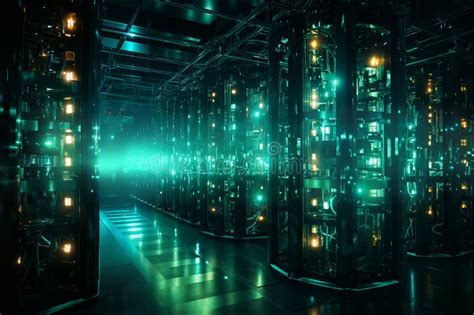 Futuristic Global Data Processing Center Infrastructure For Telecommunications And Internet