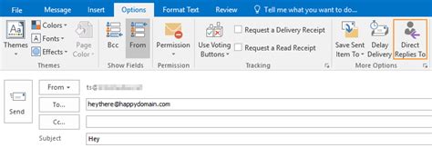 Direct Reply To Different Email Addresses Reply To Address In Outlook For Windows