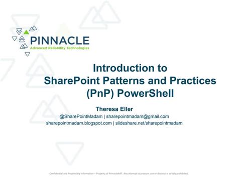 Njspug Introduction To Sharepoint Patterns And Practices Powershell Ppt