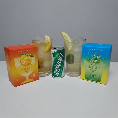 티백으로 된 아이스티 쌍계의 아이스티 유자와 녹차는 이렇게 마셔야 시원했습니다