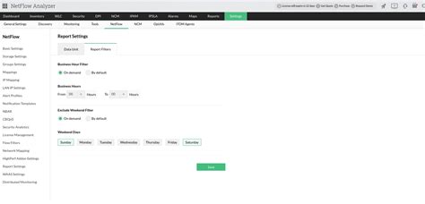 How To Configure Report Settings In Netflow Analyzer Manageengine
