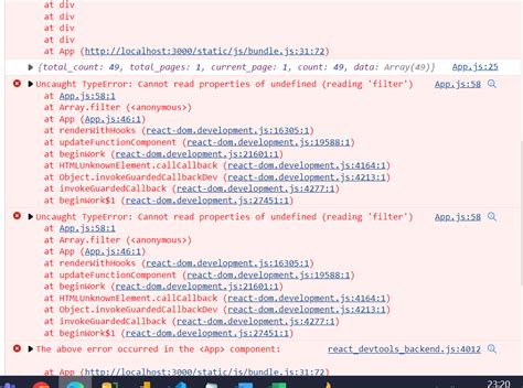 Javascript Blank Page Error When Using Search In React Stack Overflow