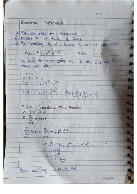 SOLUTION Binomial Distribution Explained Theory Examples And Applications Studypool