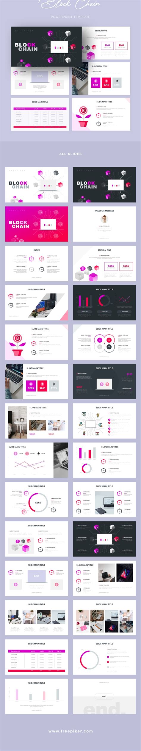 Freepiker Block Chain Powerpoint