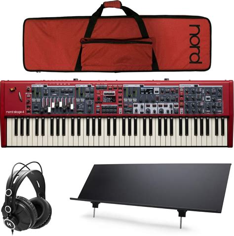 Nord Stage 4 73 Key Semi Weighted Keyboard Bundle With Soft Case Music Stand And