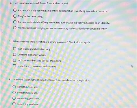 solved how is authentication different from