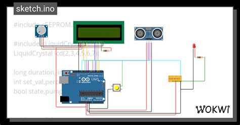 Pompa Air Otomatis Copy Wokwi ESP32 STM32 Arduino Simulator