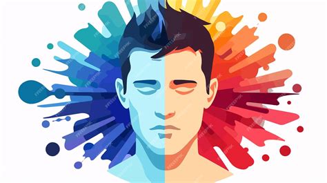 Premium Vector Colorful Mix Icon For Affect Flat Vector