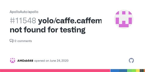Yolo Caffe Caffemodel Not Found For Testing Issue Apolloauto Apollo Github