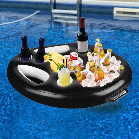Inflatable Floating Drink Holder Float Beer Drinking Cooler Bar Tray