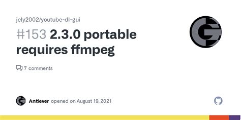 230 Portable Requires Ffmpeg · Issue 153 · Jely2002youtube Dl Gui