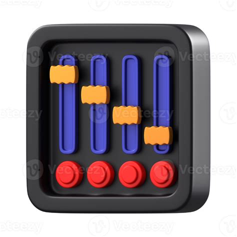 Equalizer 3d Illustration 53341205 Png