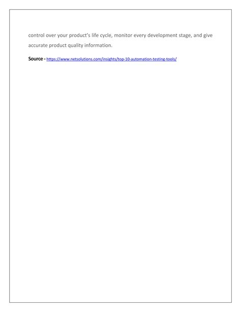 Top 10 Automation Testing Tools In 2020 Pdf
