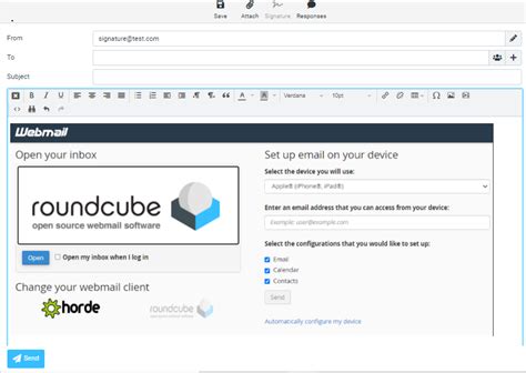 How To Add Signature In Roundcube Webmail Whuk