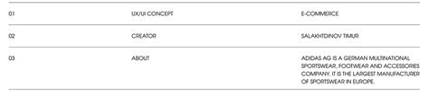 Adidas E Commerce Redesign Behance