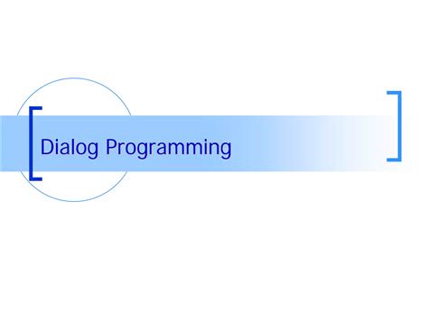 Dialog Programming Abap Ppt