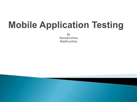 Mobile Application Testing Pptx