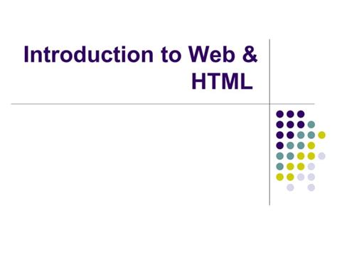 Basic Knowledge Of Html Which Is Related To Frontend Web Development Pptx