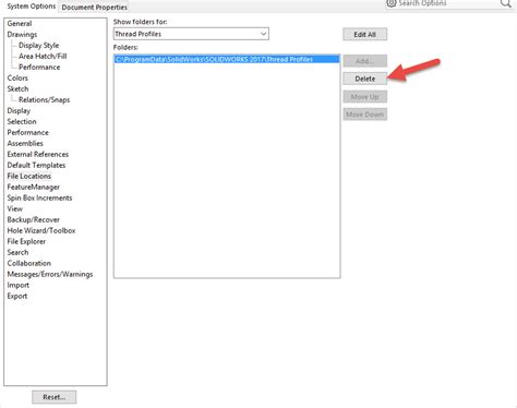 Solidworks Thread Profiles Computer Aided Technology