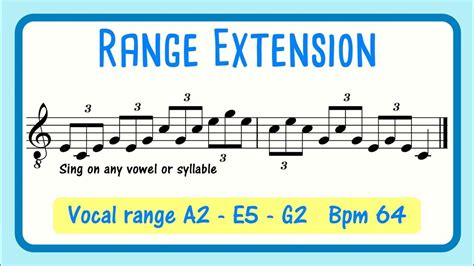 Vocal Range Extension Exercise Chimes 1 5 Octaves Youtube