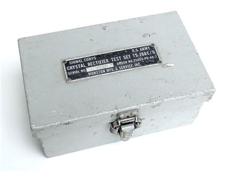 Crystal Rectifier Signal Corps Us Army Test Set Ts 286c U Radio Militaire