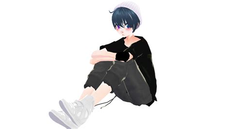 Mmd Sitting Pose Dl By Cieeel On Deviantart